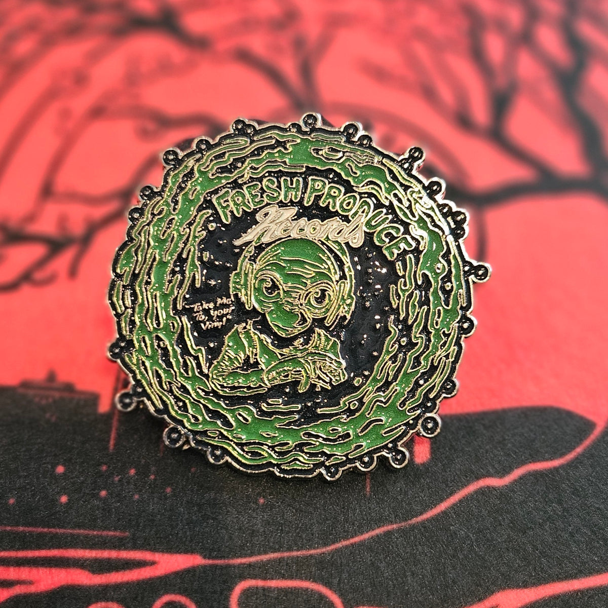 Fresh Produce Records Enamel Pin - Alien Design – Fresh Produce Records ...
