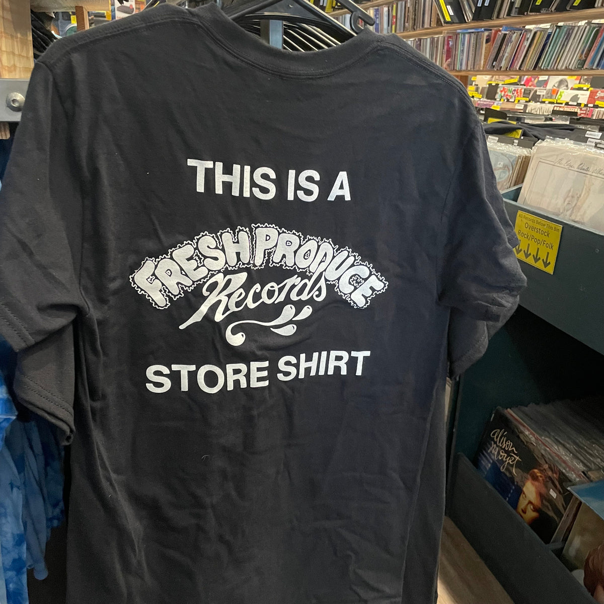 BOLD TEXT Fresh Produce Records Store Shirt – Fresh Produce Records Macon