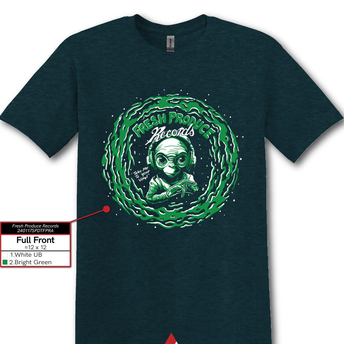 Fresh Produce Records 2024 Alien T-Shirt – Fresh Produce Records Macon